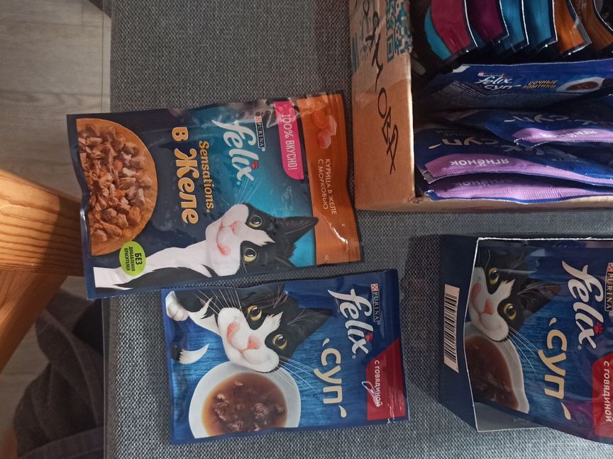 Корм для кошек Felix жидкий, паучи