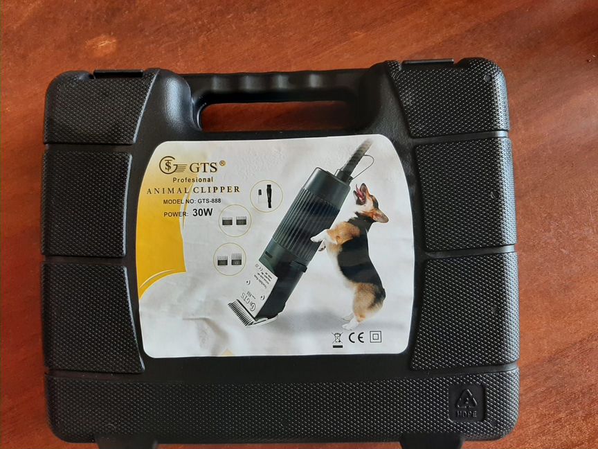 Машинка для стрижки животных GTS 888 с 2я нож+кейс