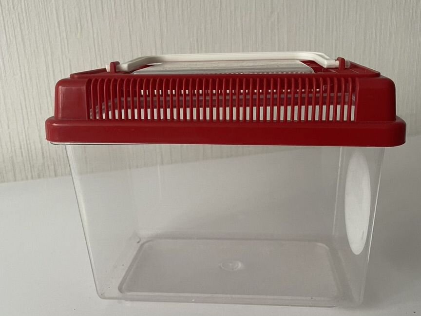 Пластиковая переноска-террариум для рыб