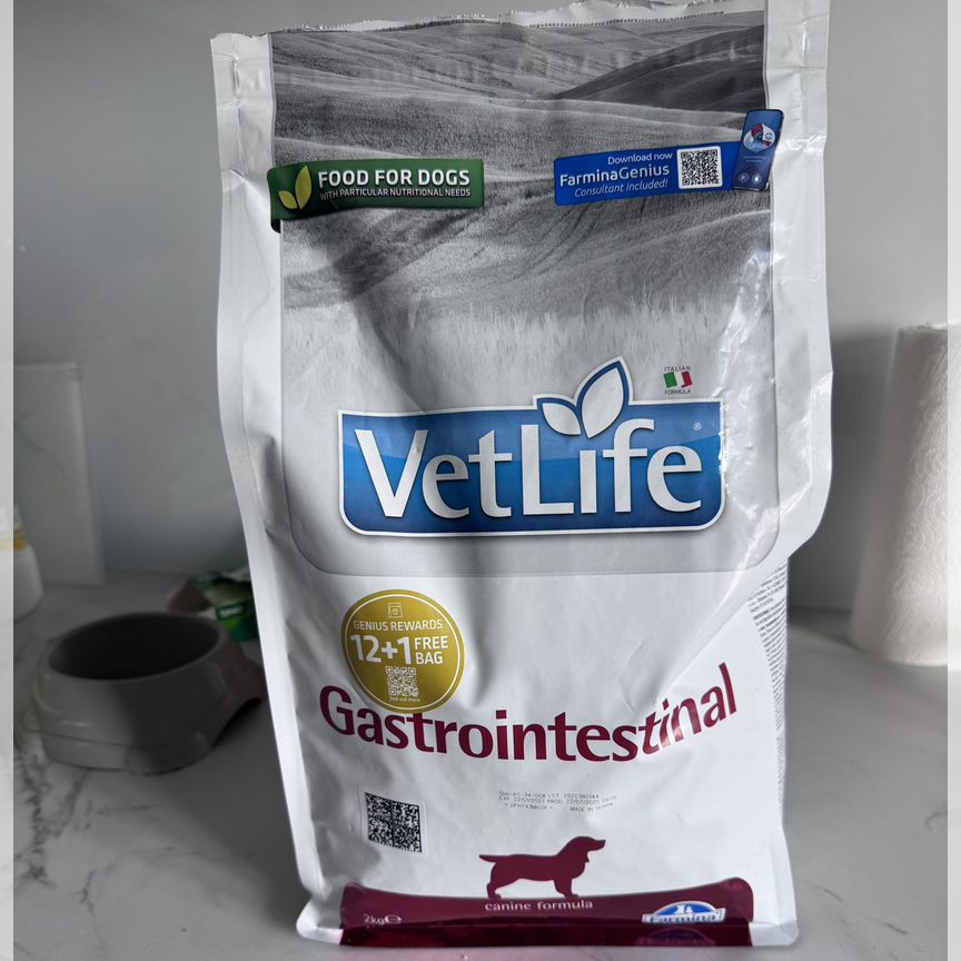 Корм для собак vetlife Gastrointestinal лечебный