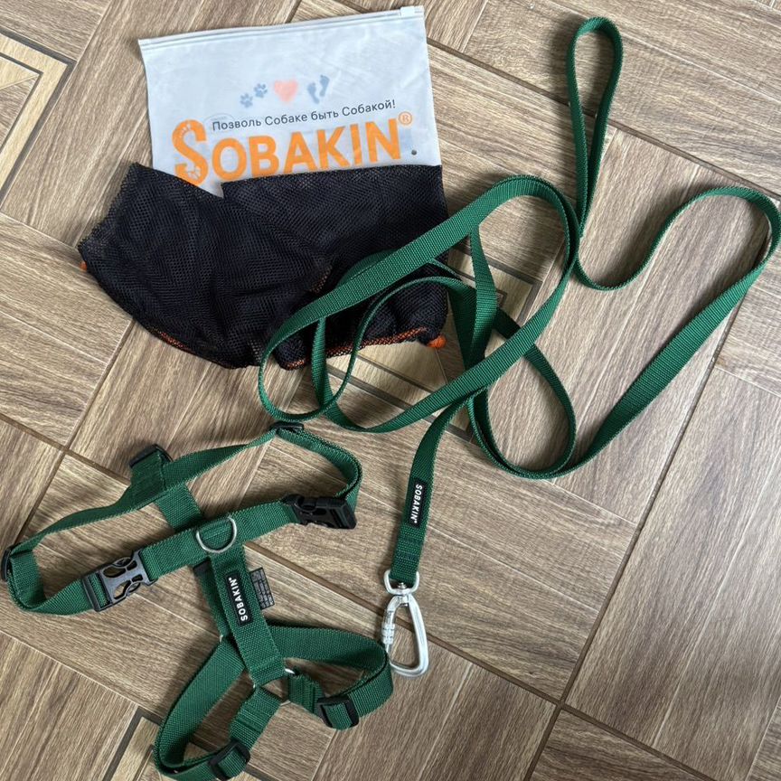 Шлейка и поводок sobakin новый