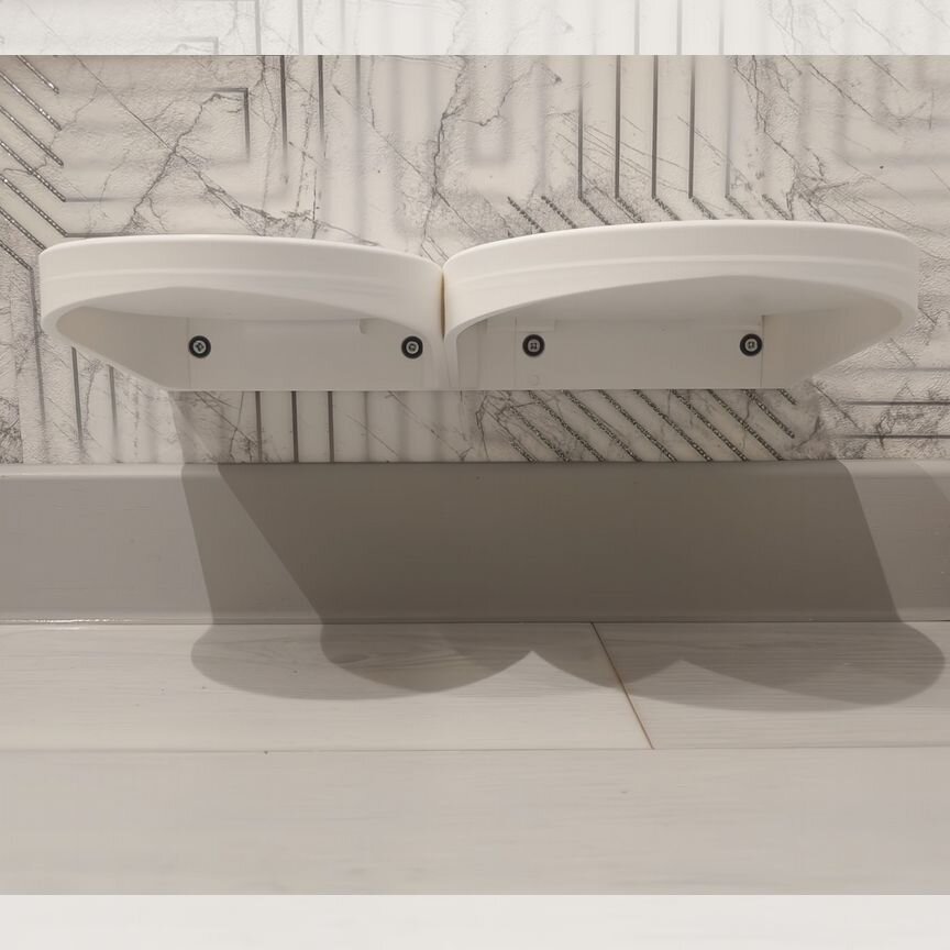 Навесная подставка для мисок из эко-пластика