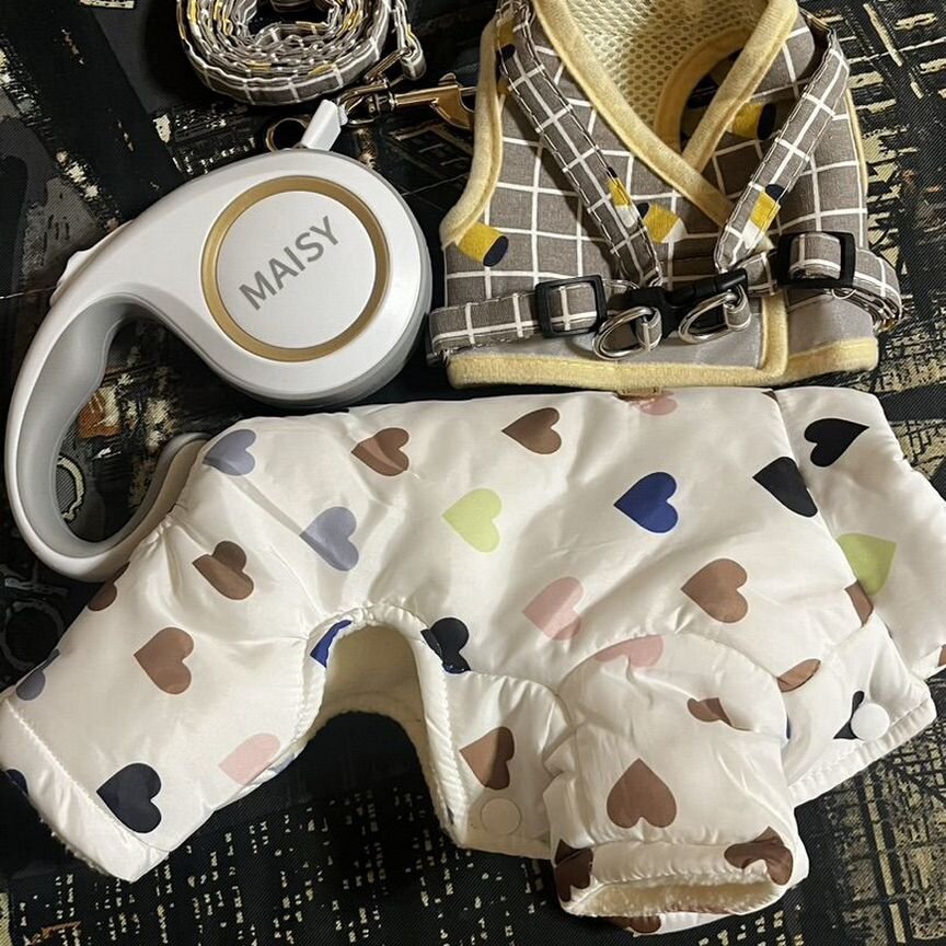 Комбинезон для собак мелких пород шлейка рулетка