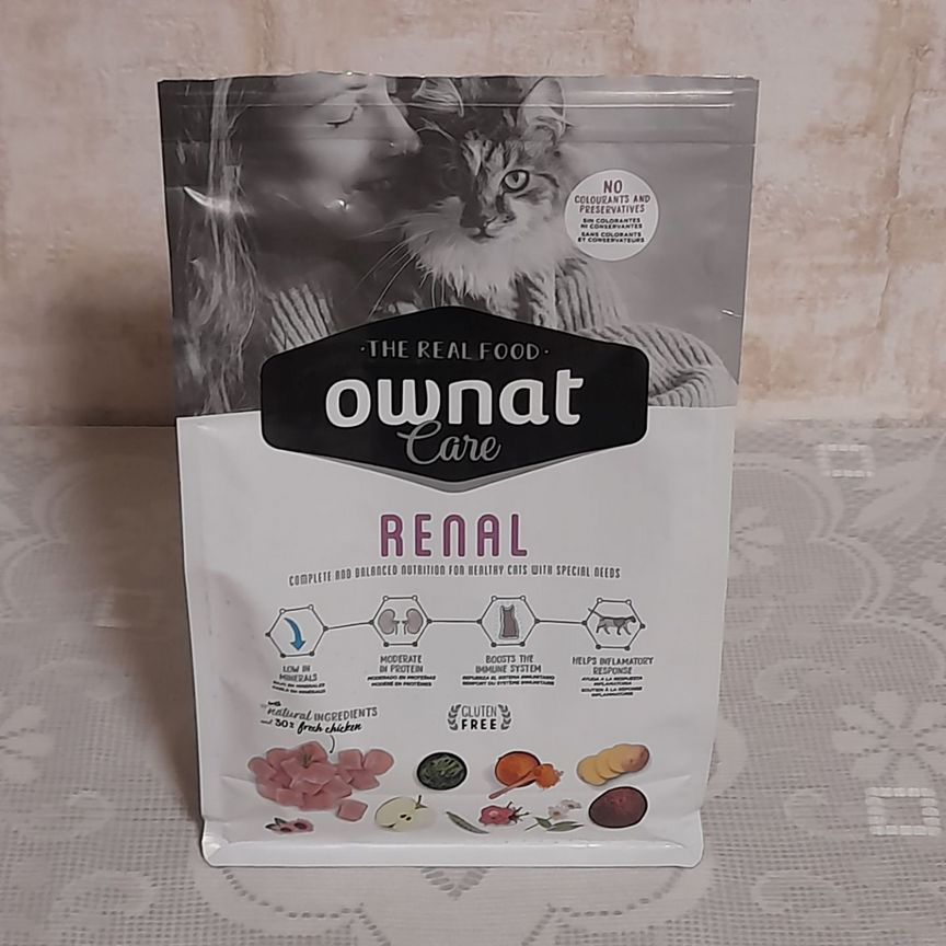 Ownat Care Renal.Сухой корм/кошек с хпн