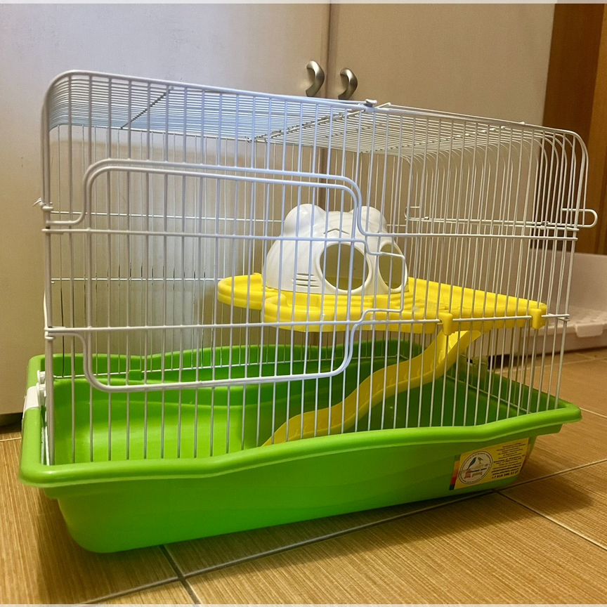 Клетка для хомяка с домиком и горкой