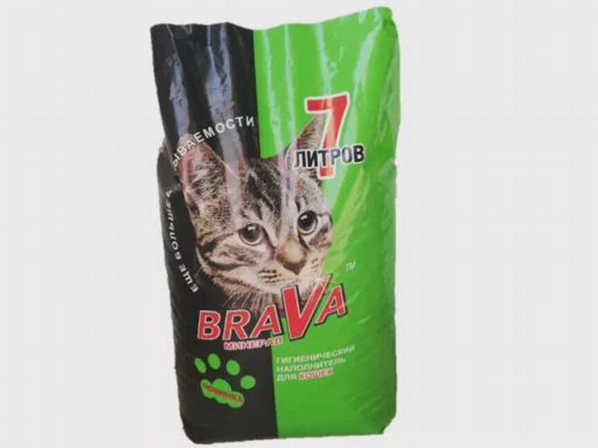 Наполнитель впитывающий Брава Минерал, 7 л