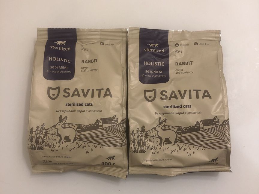 Корм для кошек Savita с кроликом