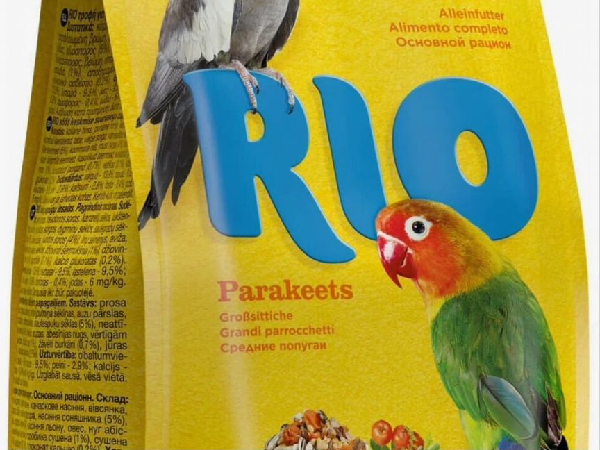 Корм для средних попугаев Rio