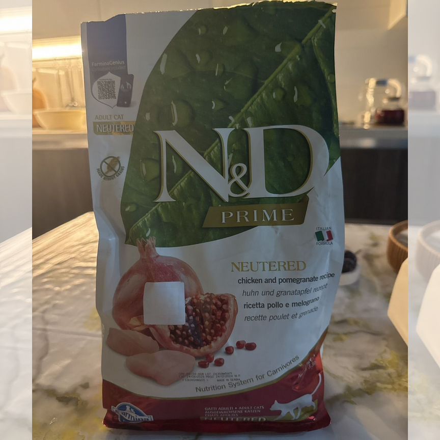 Корм для стерилизованных кошек N&D курица гранат