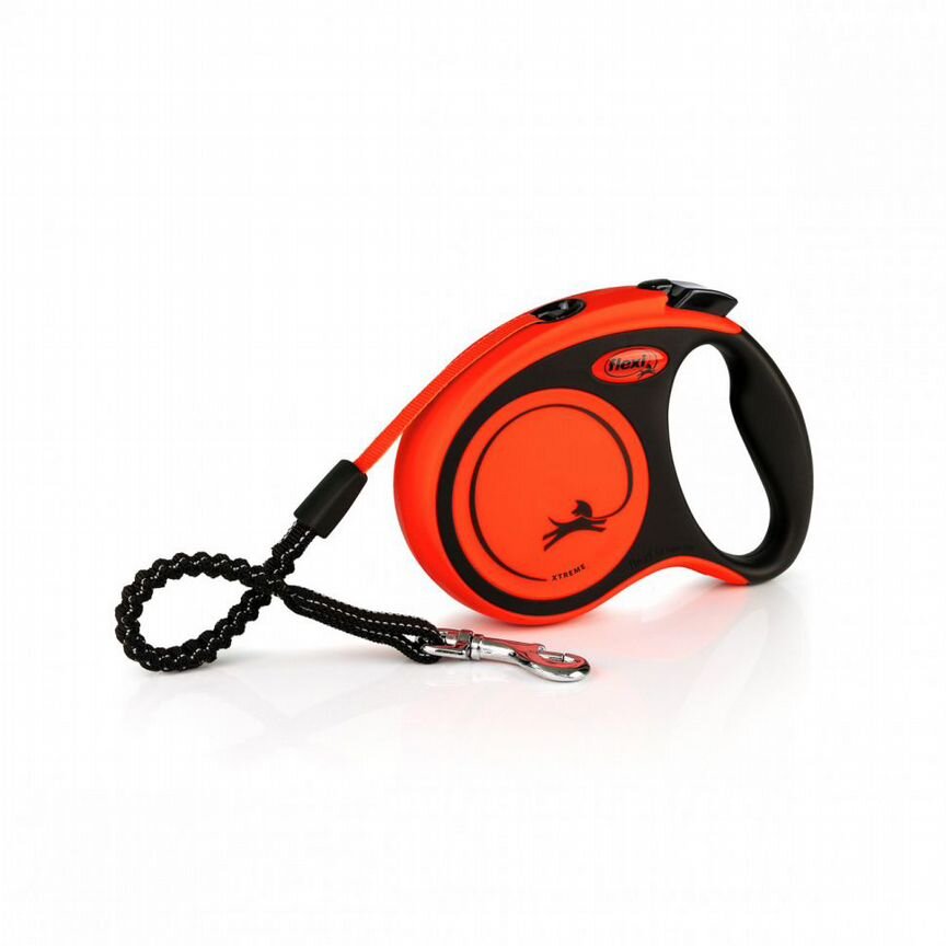 Поводок-рулетка Flexi Xtreme S, 5 м, 20 кг, лента