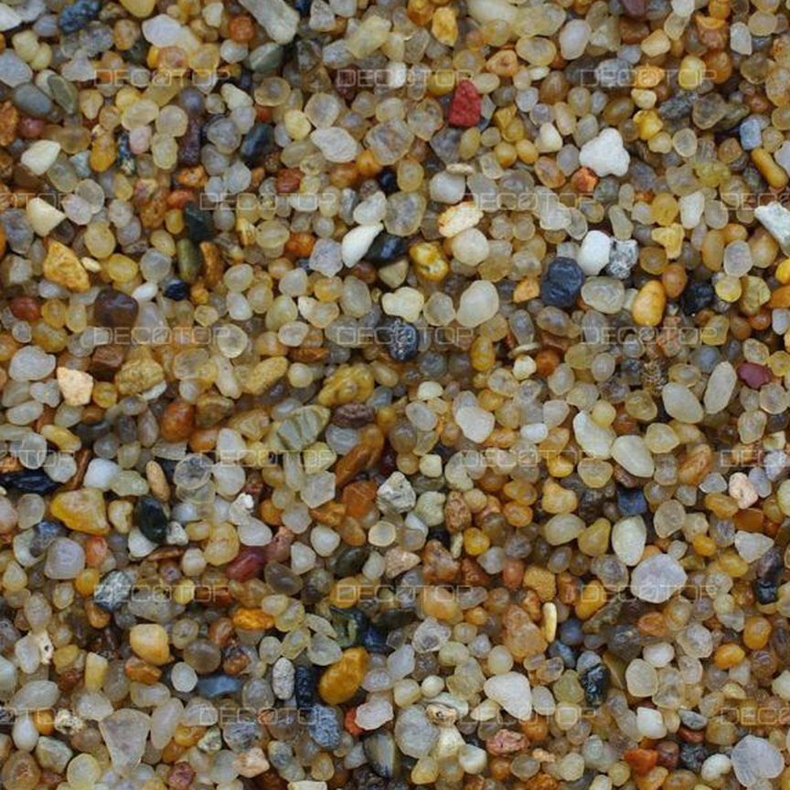 Decotop Roanoke природный разноцветный гравий, 2-5 мм, 1,5 кг/1 л