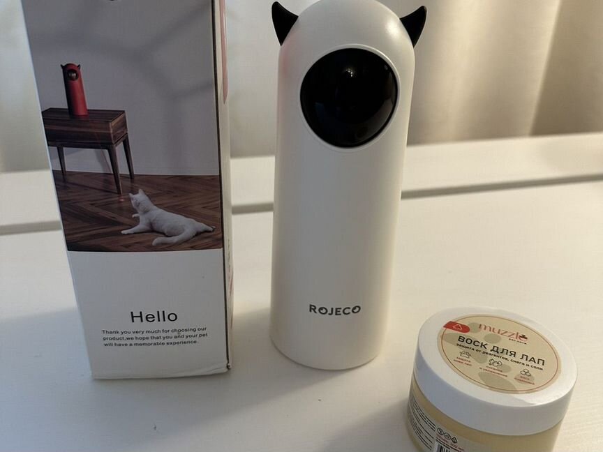 Игрушка-лазер для кошек и собак, воск для лап