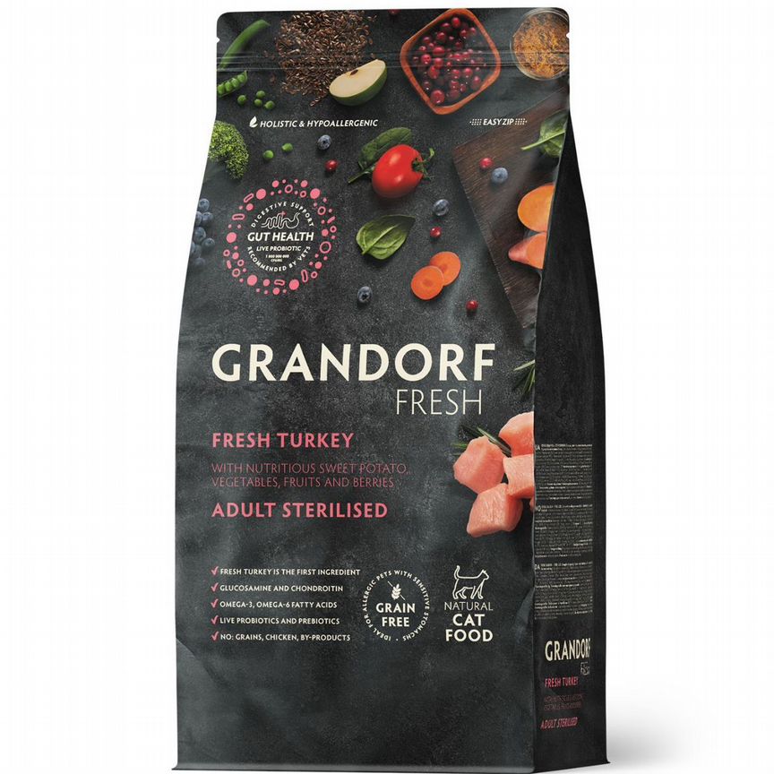 Grandorf fresh turkey sterilised для кошек