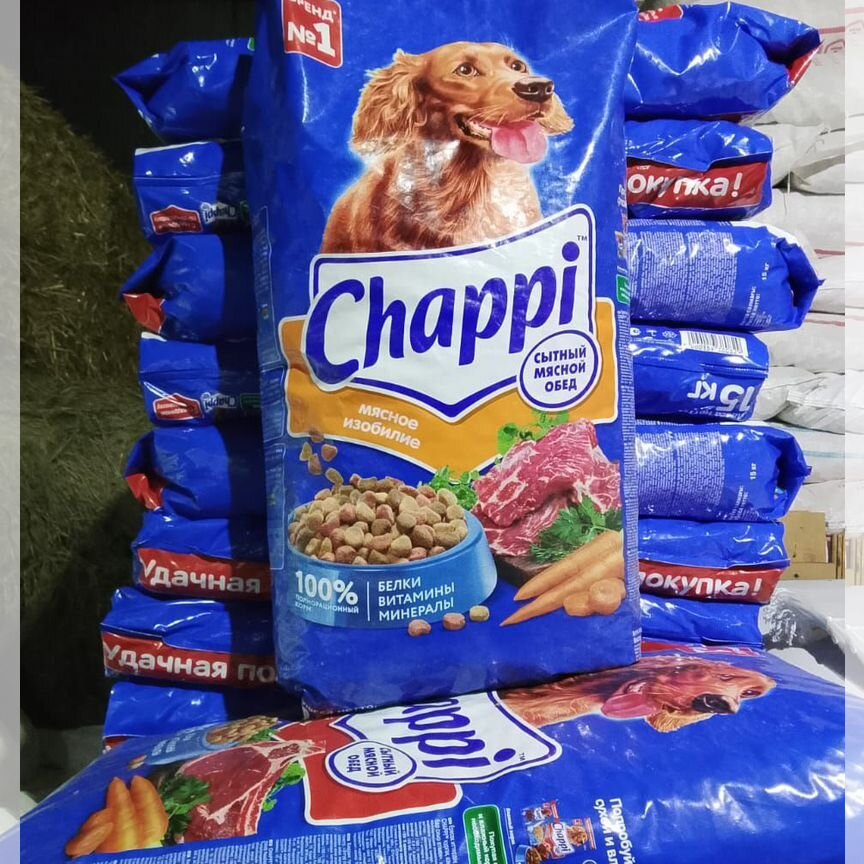 Сухой корм для собак чаппи 15 кг