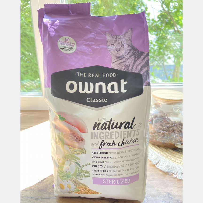 Корм для стерилизованных кошек ownat 1,5 кг