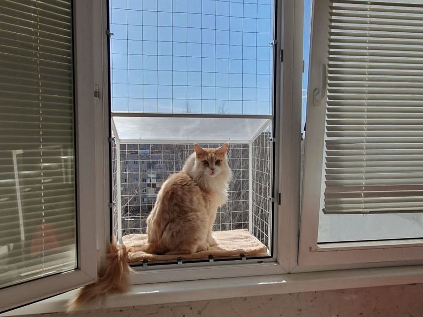 Котобалкон, домик для кота на окно