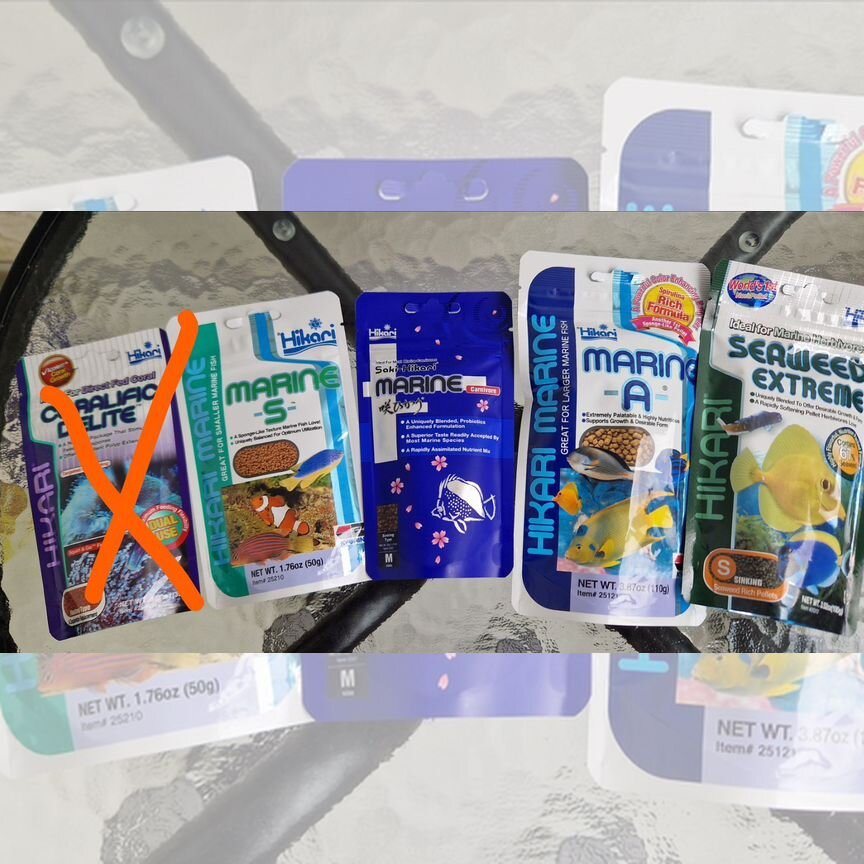 Корма для морских рыб