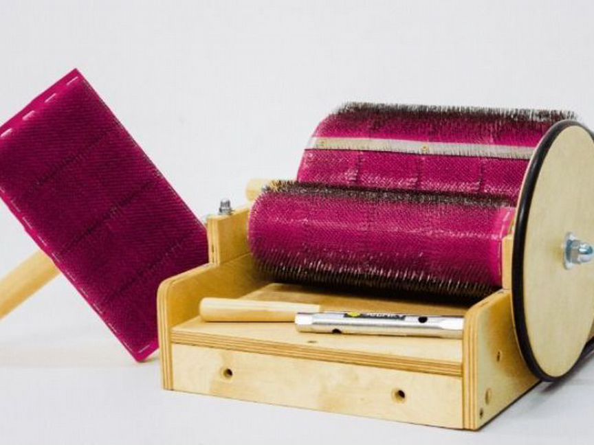 Кардер для шерсти барабанный