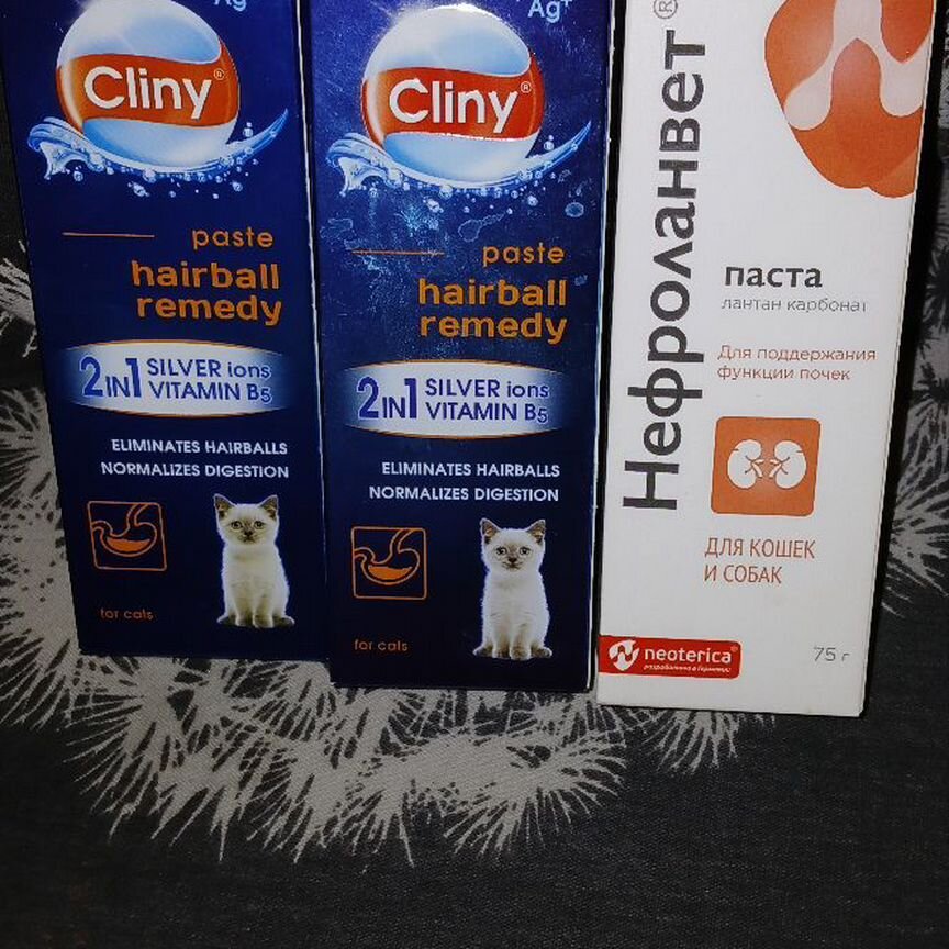 Выведение шерсти у кошек"cliny"Для почек нефролан