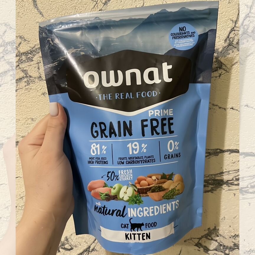Корм ownat для котят беззерновой
