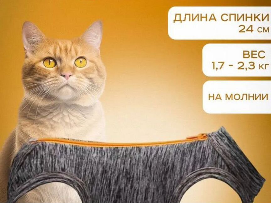 Попона для кошек послеоперационная