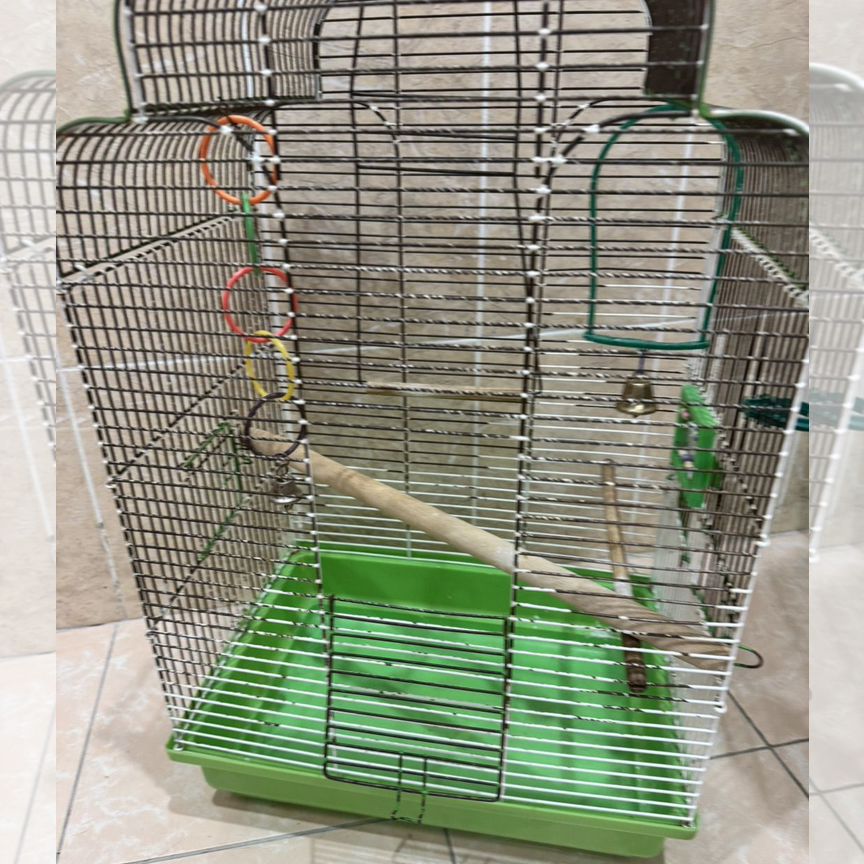 Продам клетку для попугая бу