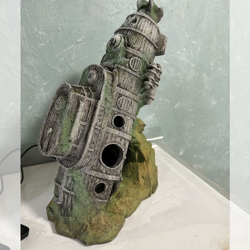 Грот для аквариума подводная лодка