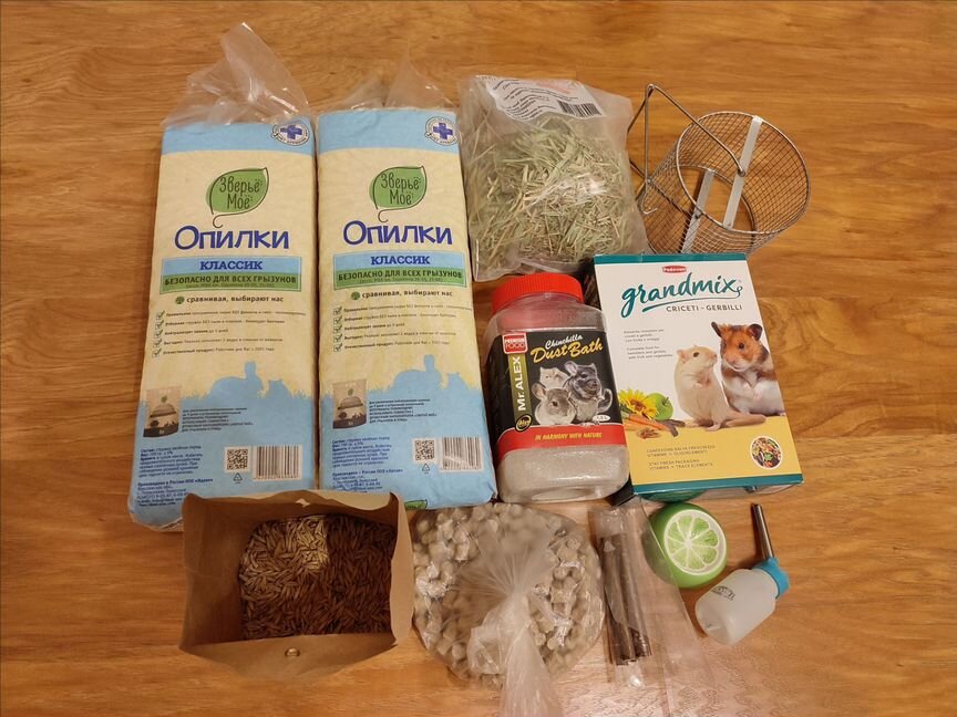 Корм песок опилки сено для грызунов мышей хомяков