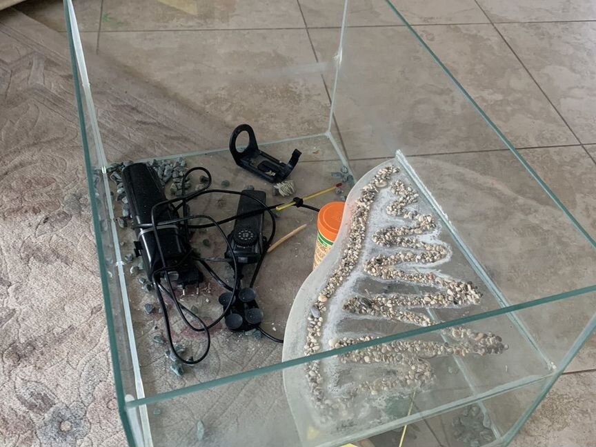 Аквариум+грелка+фильтр+градусник