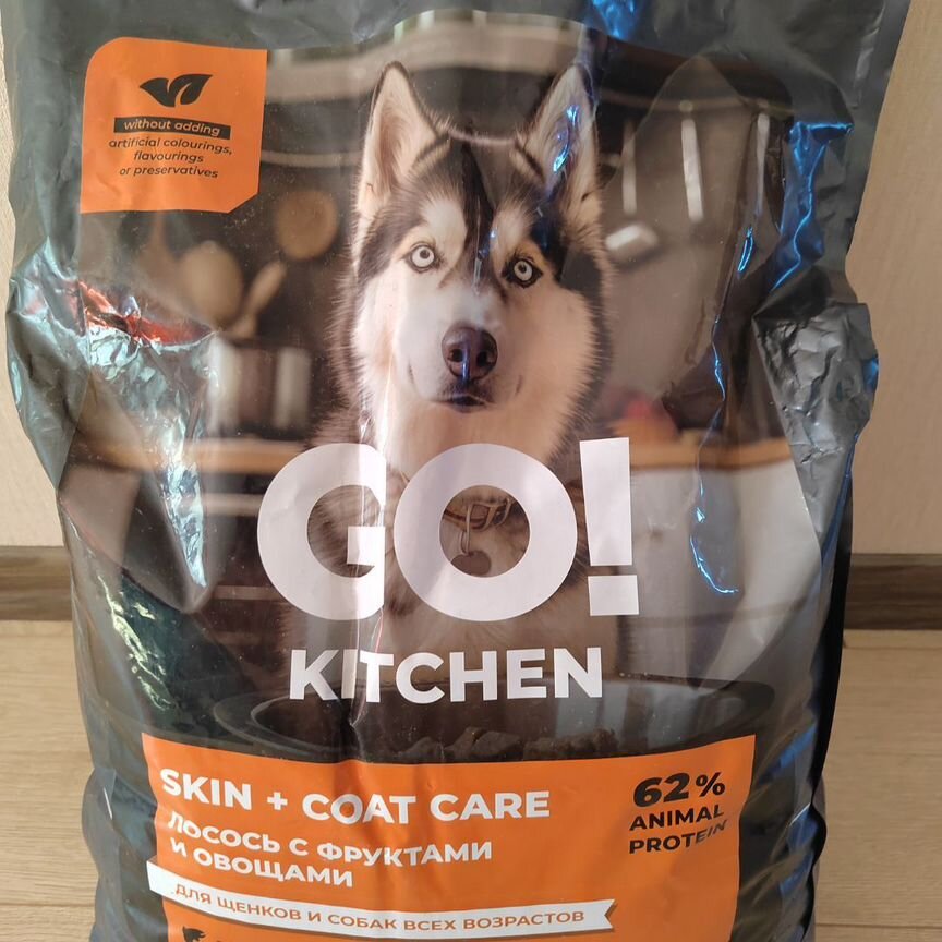 Корм Go Kitchen 9.98 кг с лососем