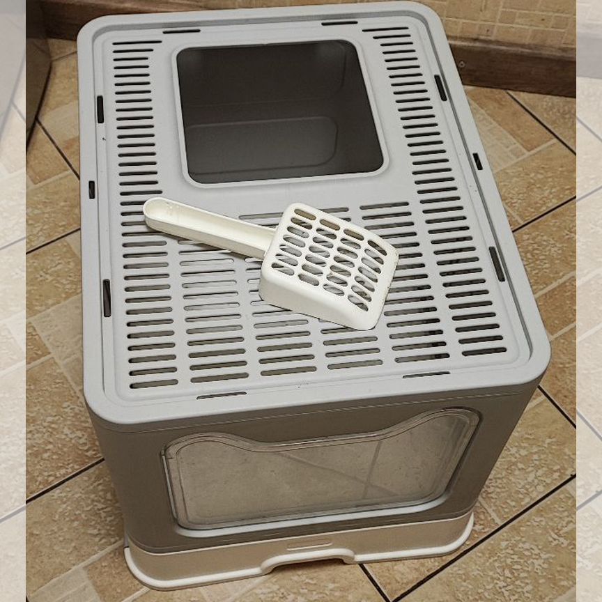 Кошачий лоток закрытый