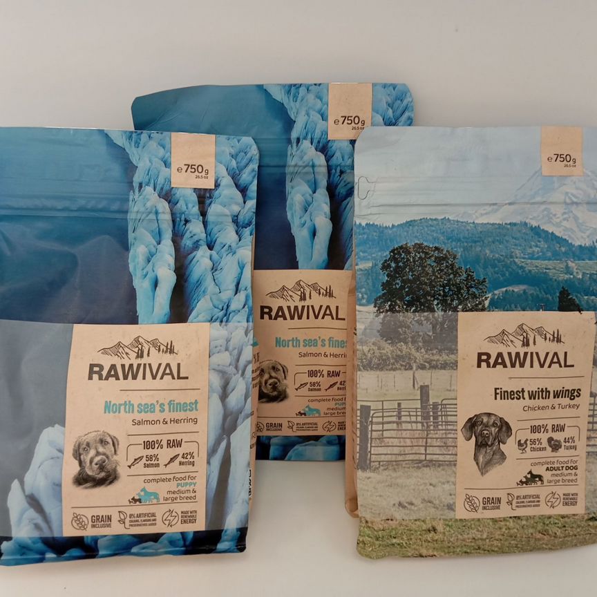 Корм для собак 9 шт*750 гр