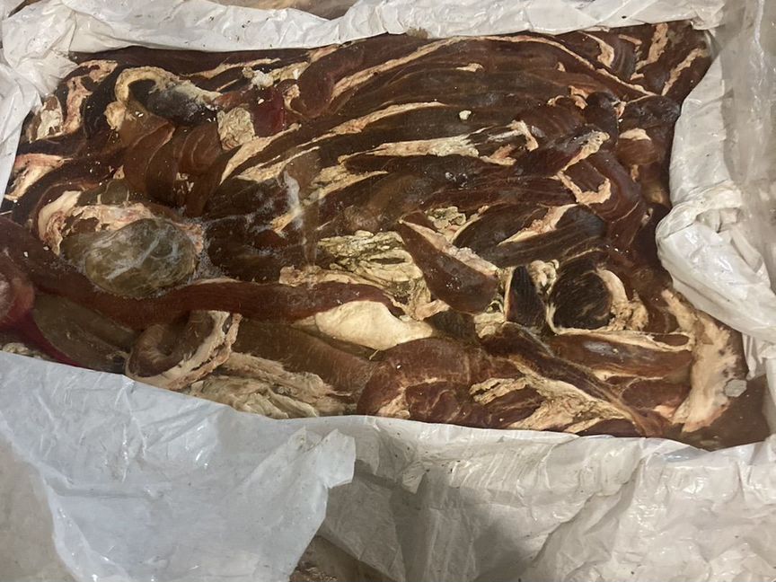 Кишки говяжьи мытые, Замороженные, фасовка 20кг