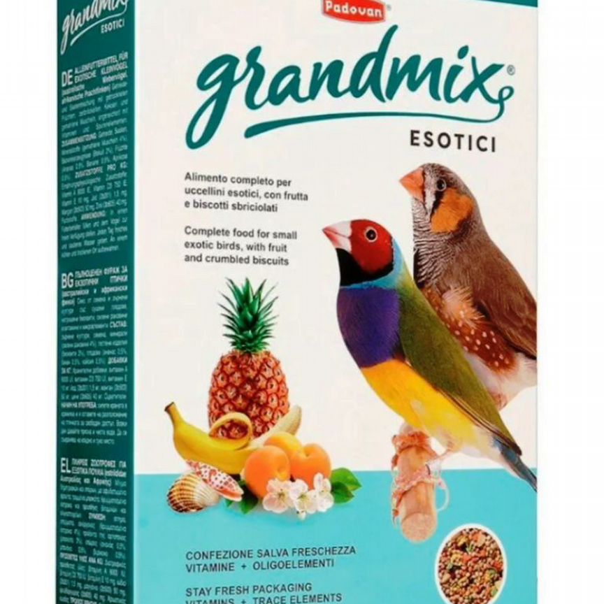 Корм Padovan Grandmix для экзотических птиц