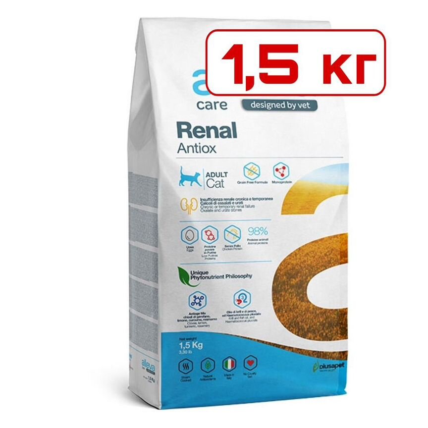 Корм для кошек Alleva Care Renal Antiox 1,5 кг