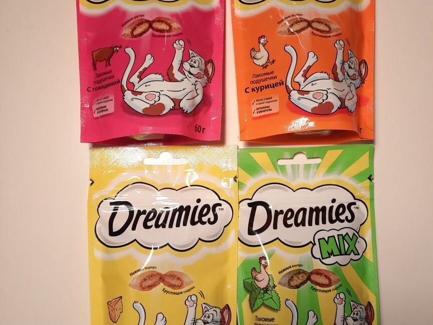 Кошачий сухой корм "Dreamies"