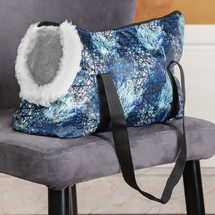 Сумка переноска для маленьких собак теплая