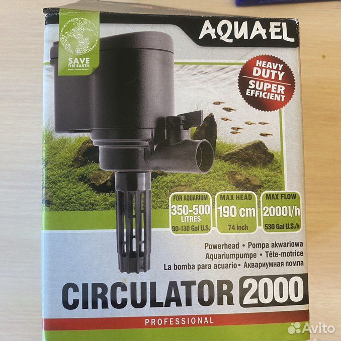 Помпа течения aquael Circulator 2000, фильтр