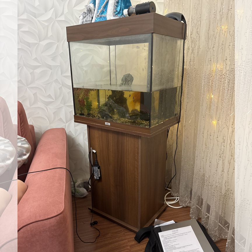 Аквариум с тумбой бу 120 литров