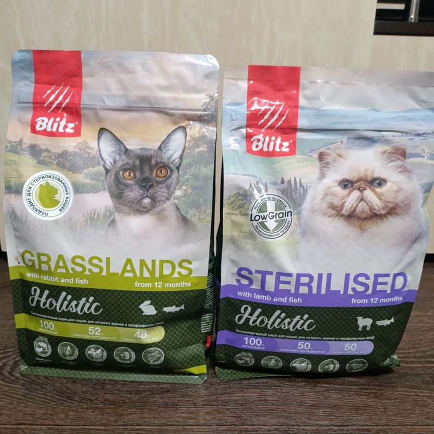 Сухой корм для кошек Blitz