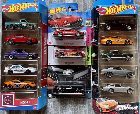 Hot wheels toyota supra nissan 5 packs купить в Москве | Хобби и отдых ...