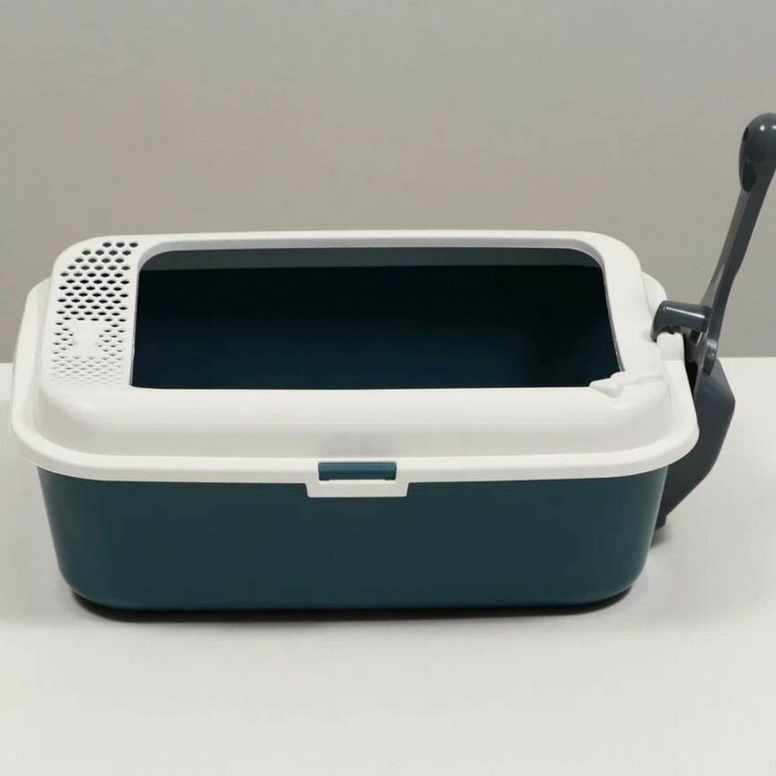 Лоток для кошек с совком новый