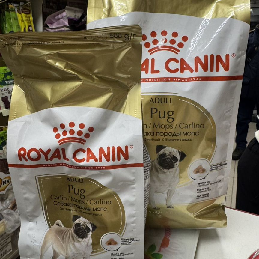 Корм для собак Royal Canin Pug 1,5 кг   0,5 кг