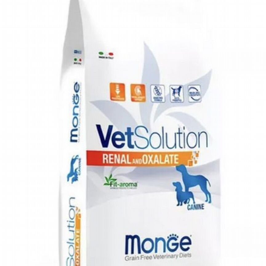 Корм для собак monge renal oxalate 12 кг
