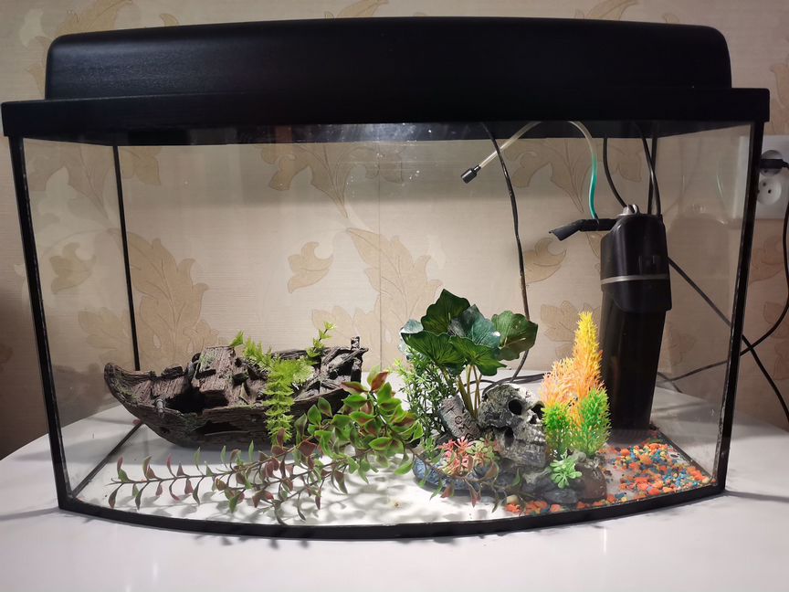 Аквариум 50-55л. с подсветкой