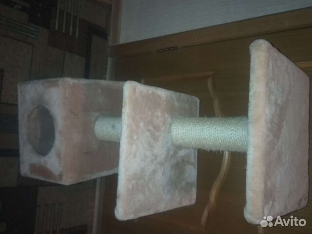 Домик для кошки с когтеточкой бу купить в Москве | Животные и зоотовары ...