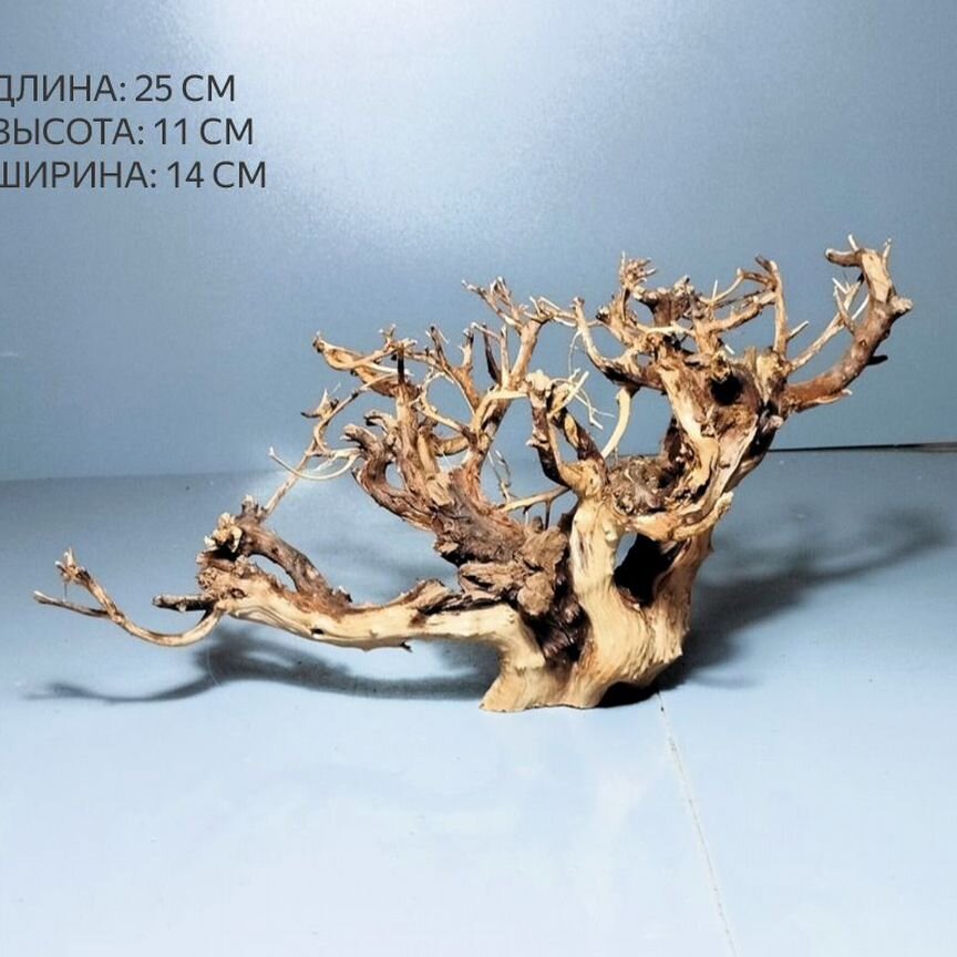 Изящная коряга-деревце 13 для аквариума 25*14*11см
