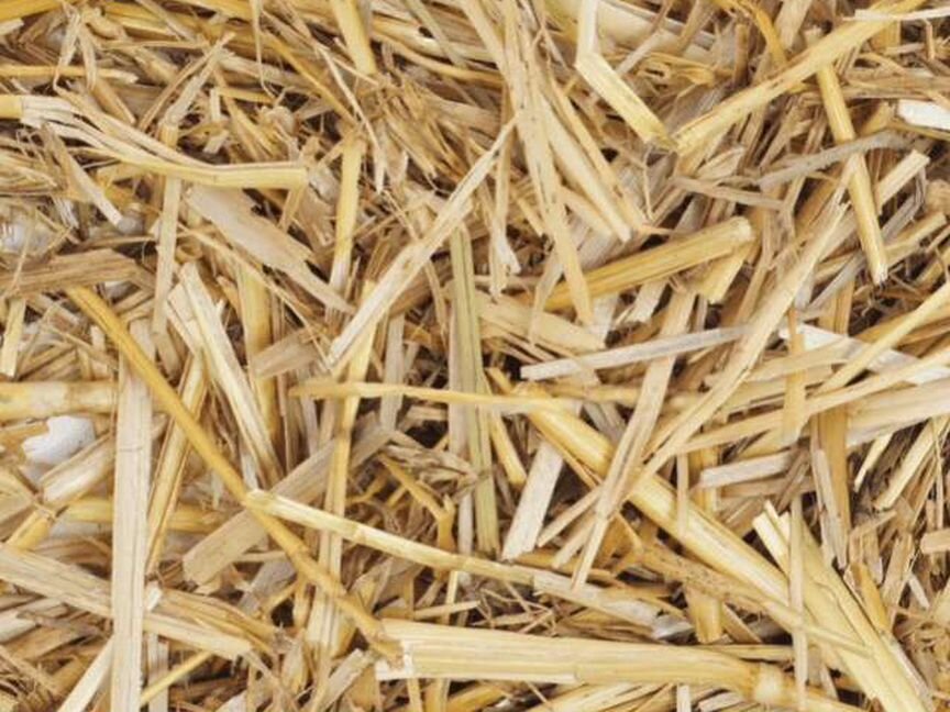 Солома пшеничная в мешках