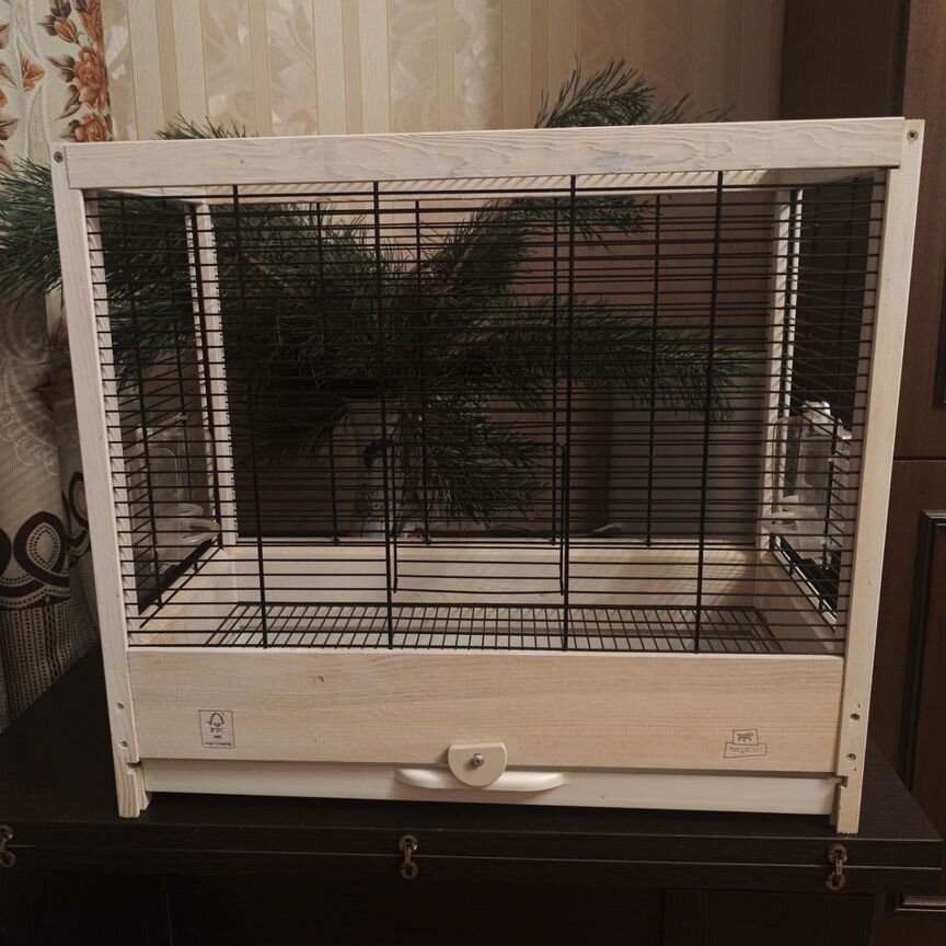 Большая клетка для попугая   аксессуары   корм