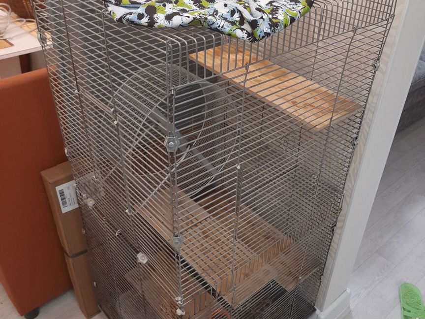 Клетка для грызунов большая + аксессуары